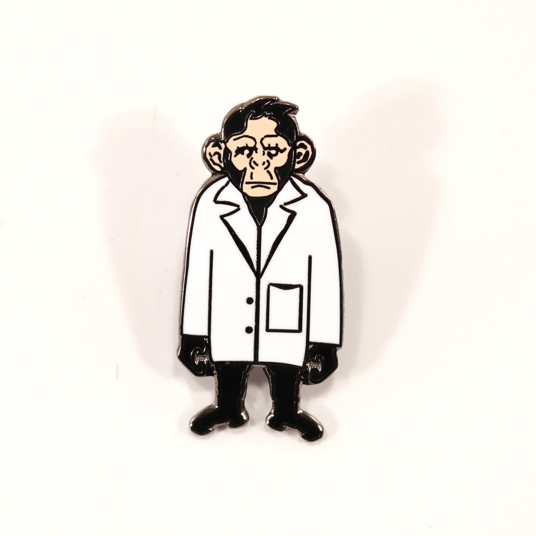 Monkey in a Lab Coat Pin – Missingink Shop